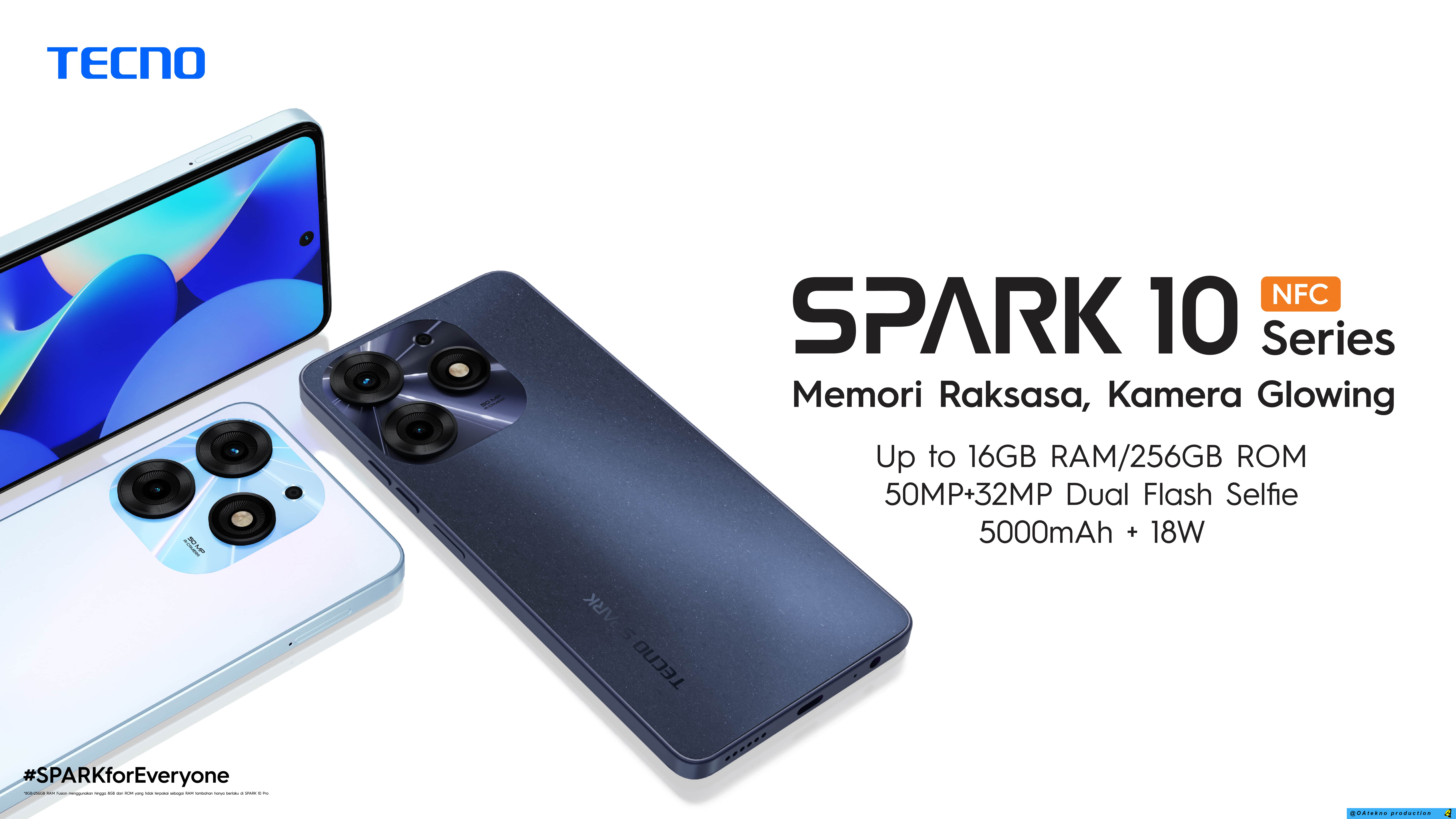 TECNO SPARK 10 NFC Series Resmi Meluncur ke Indonesia! - OAtekno.com