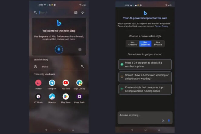 Pakai Bing Chat Sekarang Hanya Lewat Microsoft Launcher Gak Perlu ...